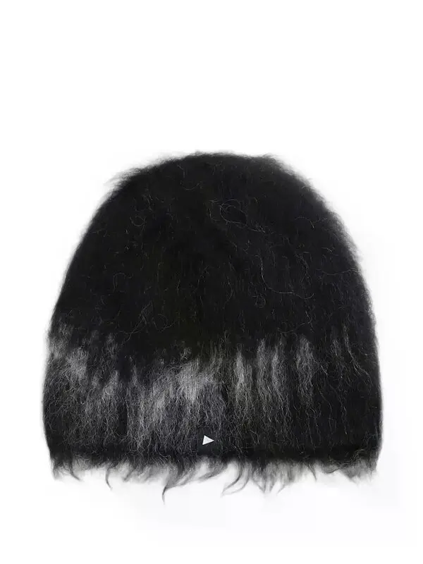 AND WANDER Brushed Beanie Hat - Black
