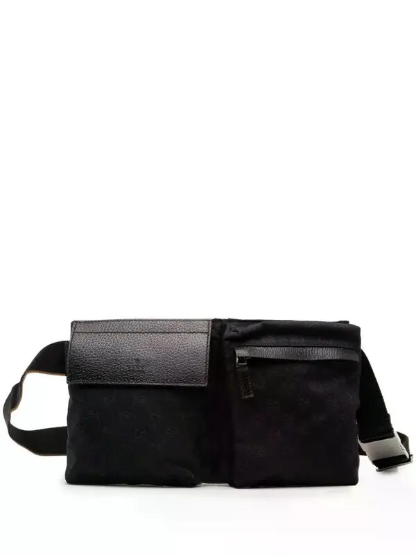 Gucci 2000-2015 Gg Canvas Double Pocket Belt Bag