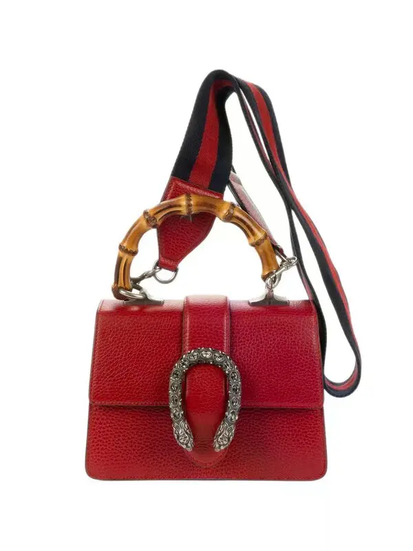 Gucci Mini Dionysus Bamboo Two-way Handbag - Red