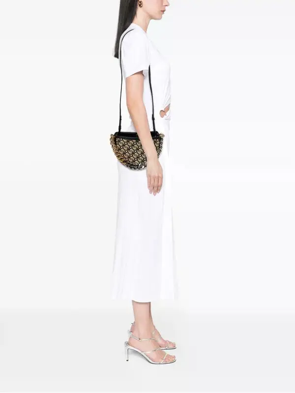 Stella McCartney 2010-2026 S Wave Canvas Frayme Satchel