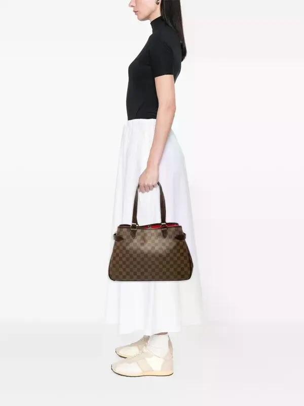LOUIS VUITTON 2009 Damier Ebene Batignolles Horizontal Tote Bag - Brown