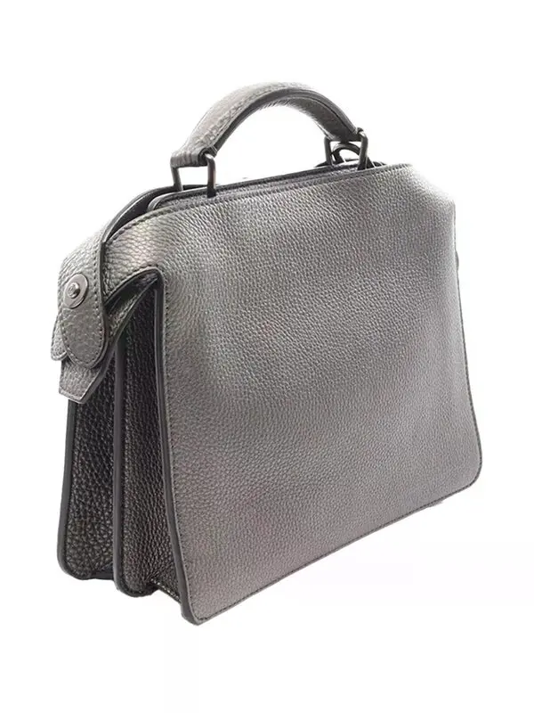 Fendi 2000-2010 Mini Leather Peekaboo Iseeu Satchel - Brown