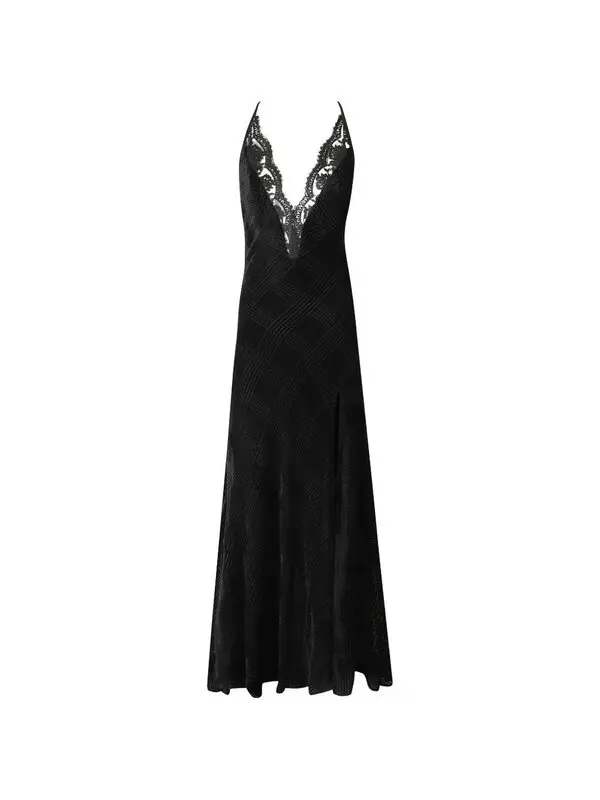 ERMANNO FIRENZE Lace-trim Maxi Dress