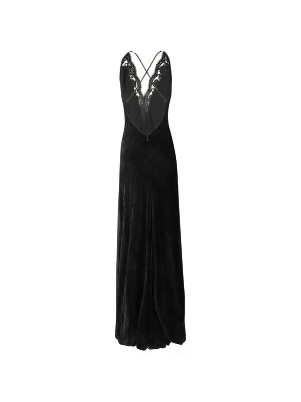 ERMANNO FIRENZE Lace-trim Maxi Dress