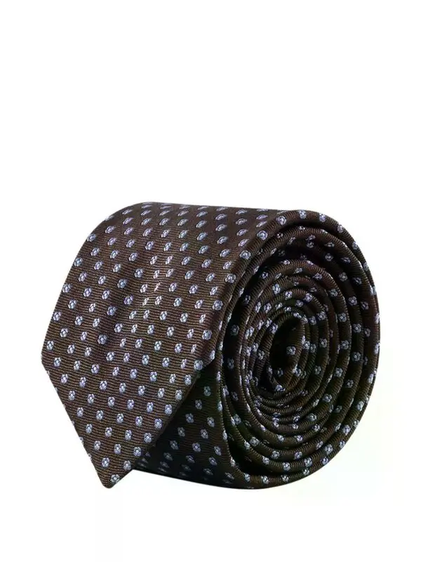 Corneliani Embroidered Silk-blend Tie