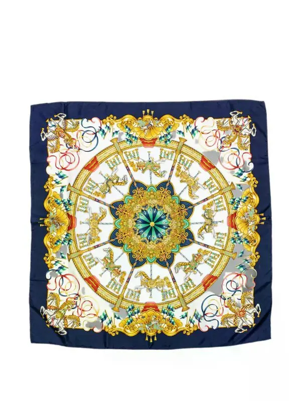 Hermès Luna Park Silk Scarf