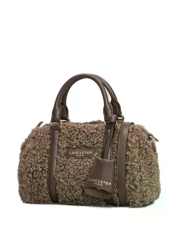 LANCASTER Moumoute Shearling-effect Tote Bag - Brown