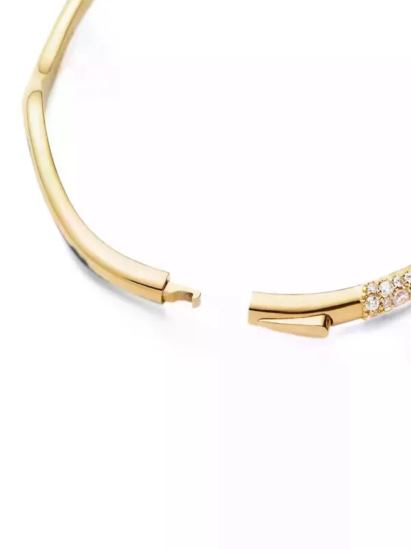 MISSOMA Molten Snow Ripple Hinged Bangle