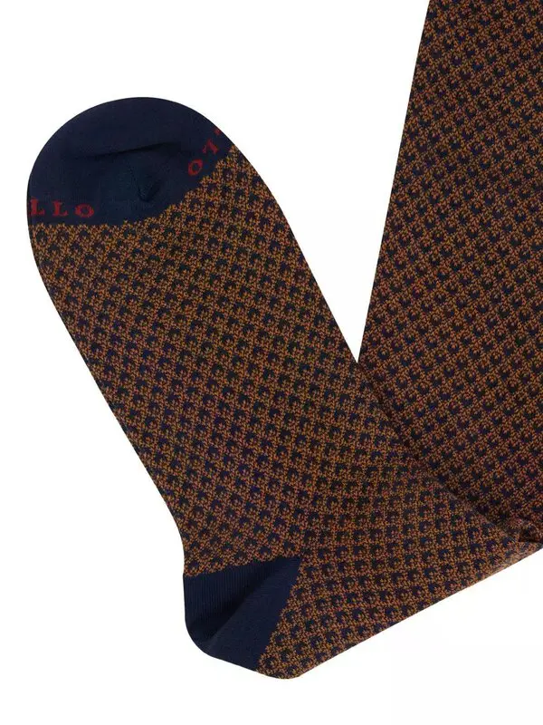 GALLO Geometric-patterned Knee-high Socks