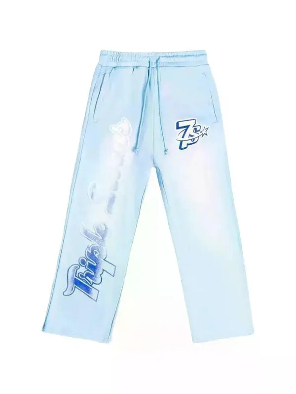TRIPLE SEVENS All Star Logo-print Track Pants - Blue