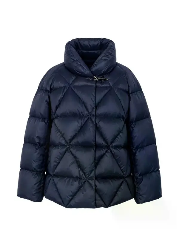 FAY Diamond-quilted Jacket - Blue
