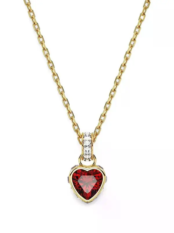 SWAROVSKI Heart Pendant Necklace - Gold