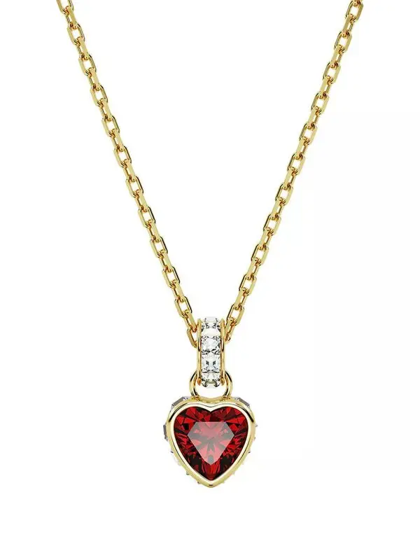 SWAROVSKI Heart Pendant Necklace - Gold