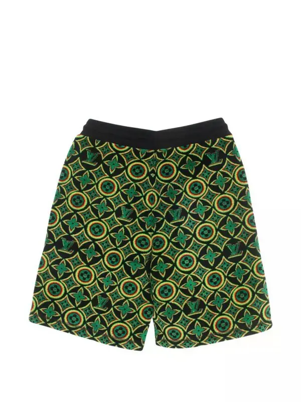 LOUIS VUITTON 2010s Monogram Shorts - Black
