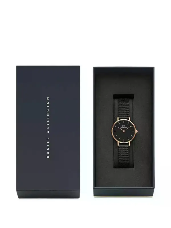 DANIEL WELLINGTON Petite Ashfield 28mm Watch - Black