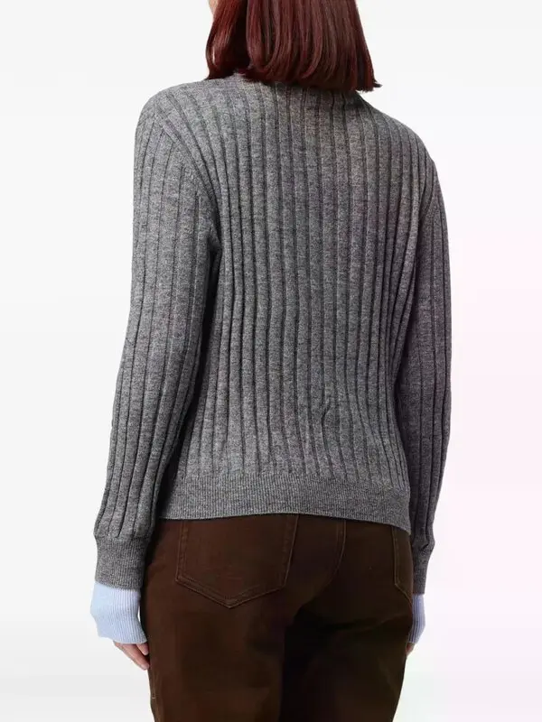ELEH Ribbed-knit High-neck Sweater