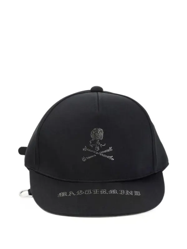 MASTERMIND WORLD Crystal-embellished Skull Baseball Cap - Black