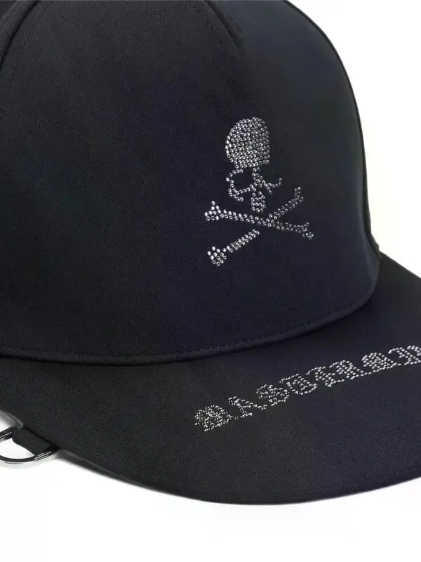 MASTERMIND WORLD Crystal-embellished Skull Baseball Cap
