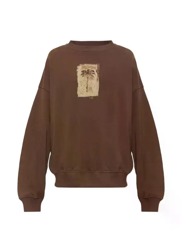 Palm Angels Palm-print Cotton Sweater