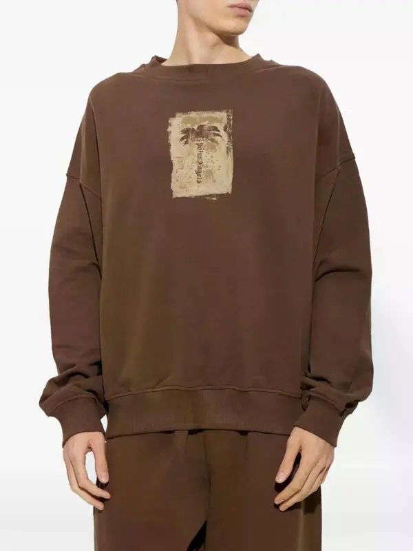 Palm Angels Palm-print Cotton Sweater