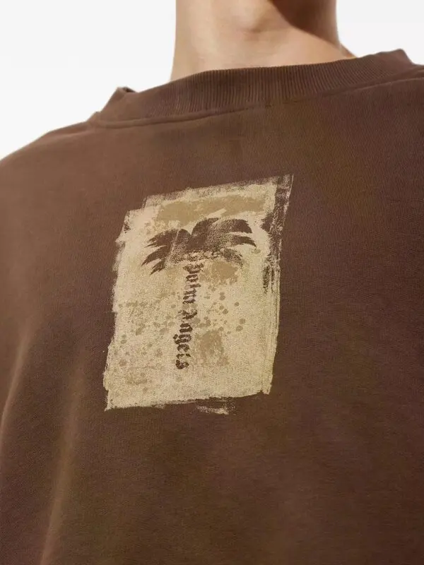 Palm Angels Palm-print Cotton Sweater