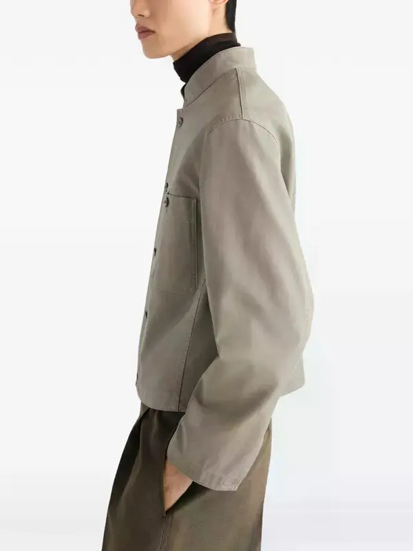 LEMAIRE Stand-collar Jacket In Heavy Cotton Twill