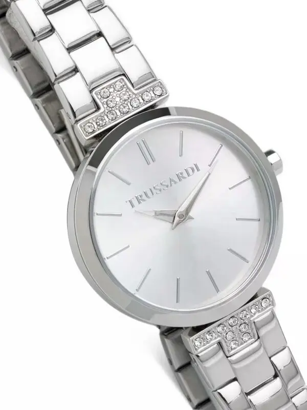 TRUSSARDI Crystal-embellished 30mm Watch