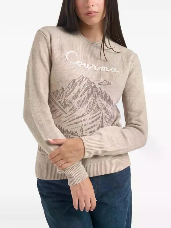 MC2 SAINT BARTH New Queen Graphic-print Sweater - Neutrals
