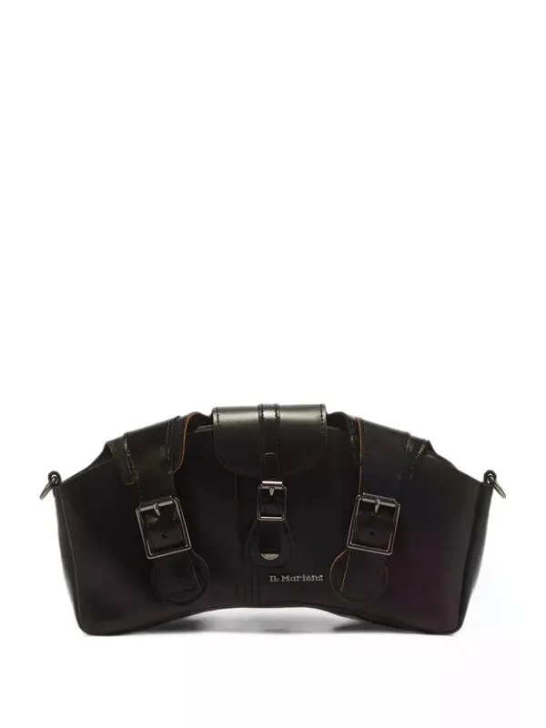 Dr. Martens Buckle-detail Leather Shoulder Bag - Black
