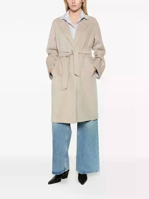 Max Mara Cashmere Robe Coat Sand