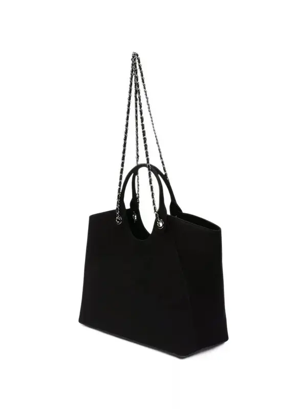 Karl Lagerfeld Rue St-guillaume Chain Tote Bag - Black