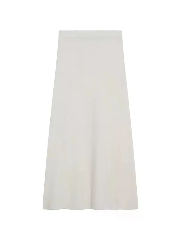 Max Mara Elasticated-waist A-line Skirt - Neutrals