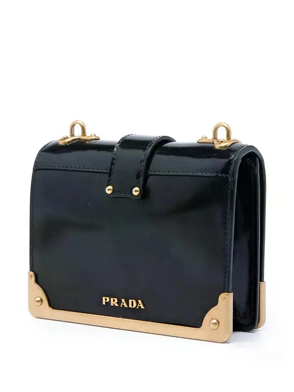 Prada 2013-2026 Micro Spazzolato Cahier Crossbody Bag