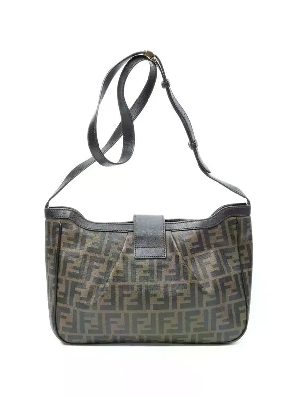 Fendi Zucca Buckle Zip-fastening Cross Body Bag