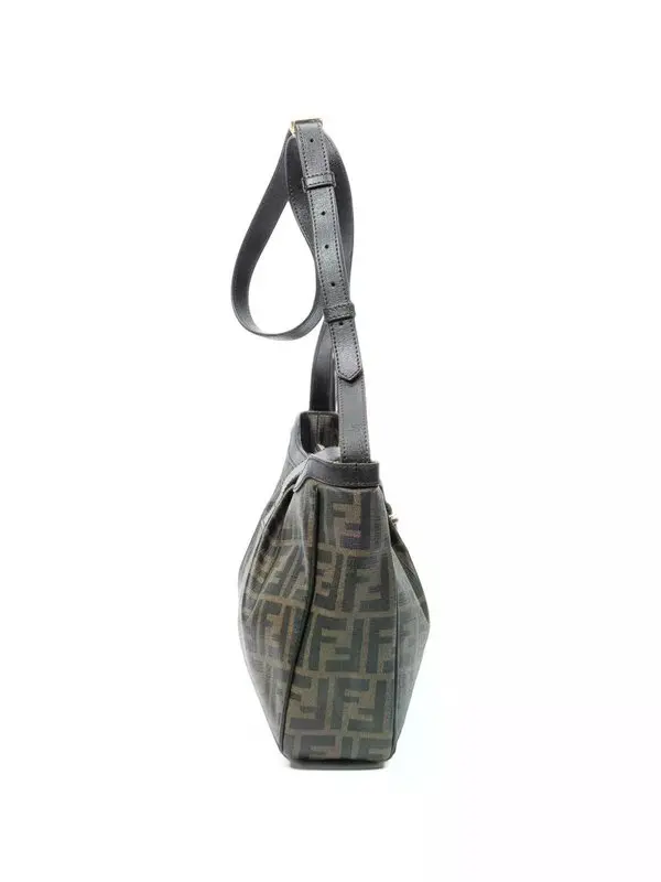 Fendi Zucca Buckle Zip-fastening Cross Body Bag