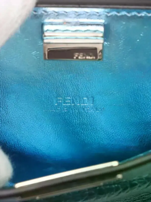 Fendi 2000-2010 Nano Nappa Peekaboo Satchel