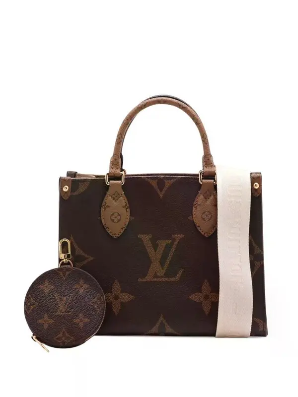 LOUIS VUITTON 2021-2026 Monogram Reverse Giant Onthego Pm Satchel