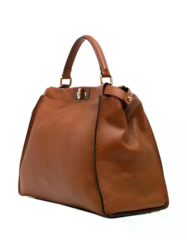 Fendi 2010-2026 Large Leather Peekaboo Iconic Satchel