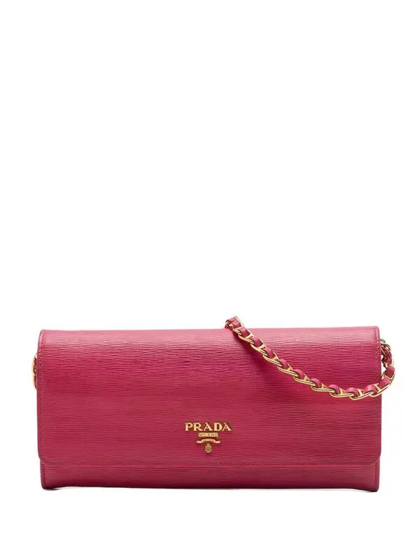 Prada 2013-2026 Vitello Move Wallet On Chain Crossbody Bag