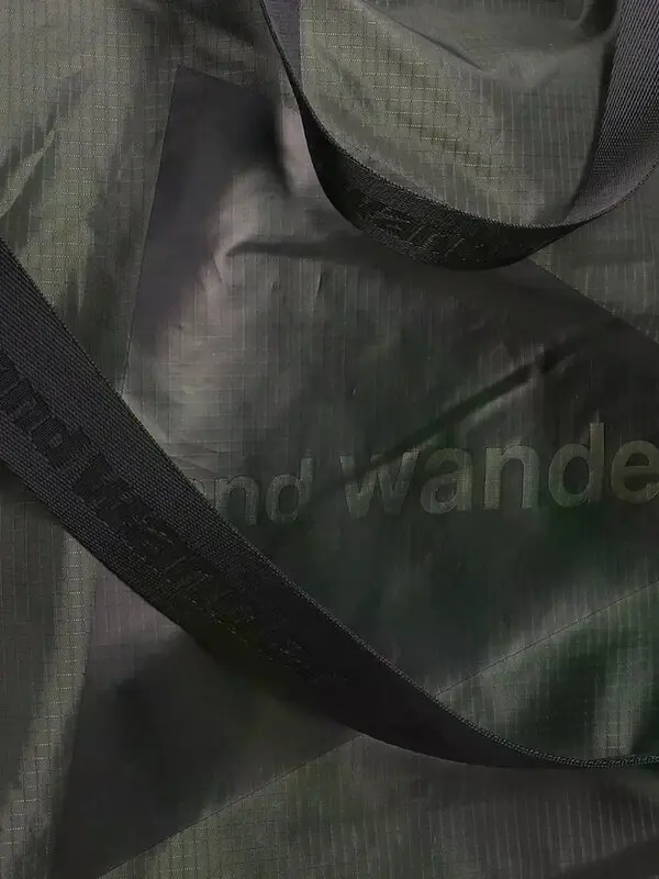 AND WANDER Ripstop Logo-print Tote Bag