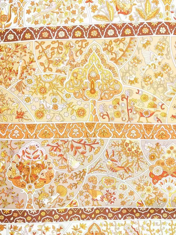 Hermès Au Pays Des Oiseaux-fleurs Scarf
