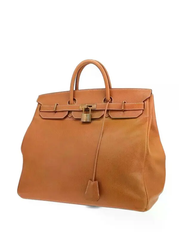 Hermès 1991 Haut Leather Tote Bag