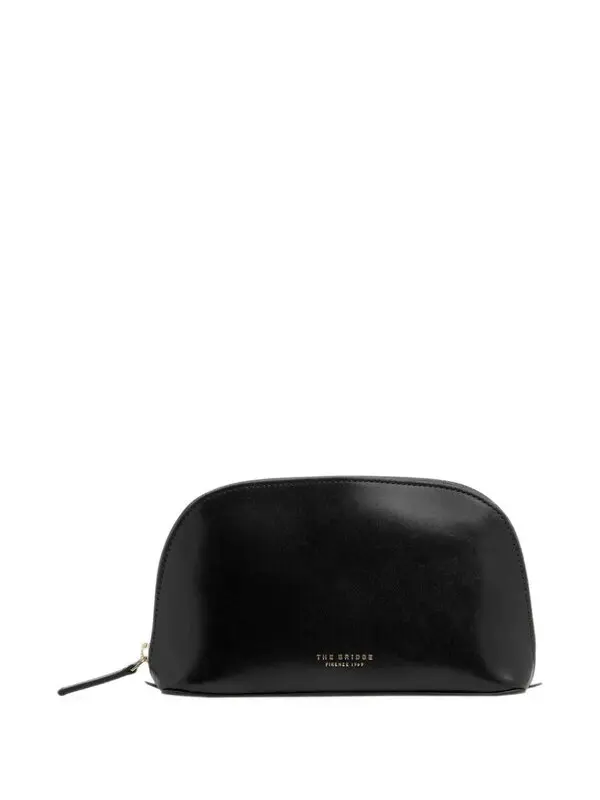 THE BRIDGE Leather Make-up Bag - Black