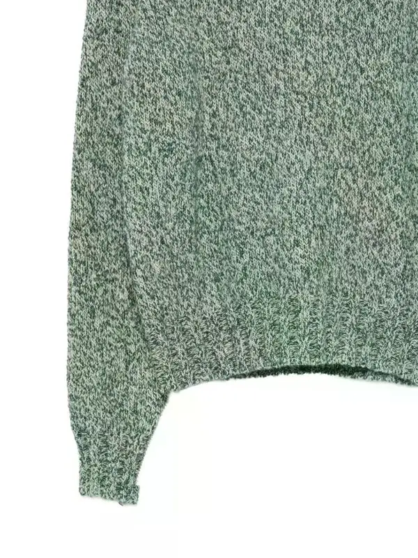 BALLANTYNE Marl-knit Raglan-sleeve Sweater