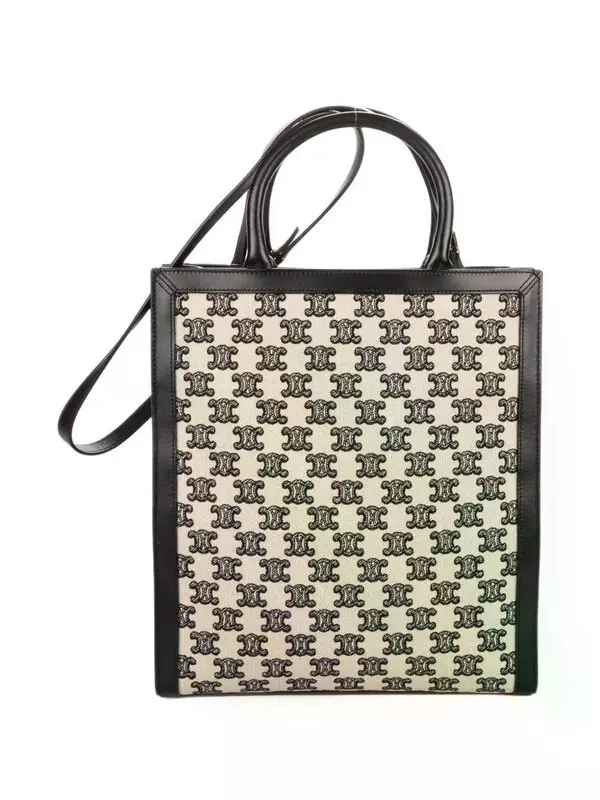 Celine Small Triomphe Vertical Cabas Tote Bag - Black