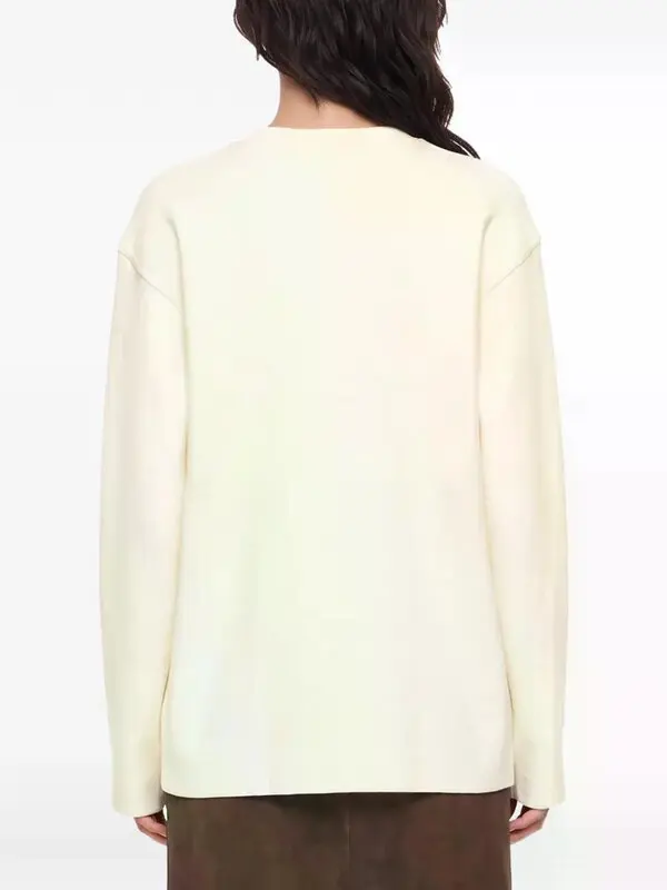 R2W Quarter-zip Dropped-shoulder Sweater