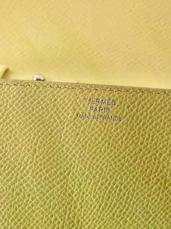 Hermès Clic Wallet On Strap Verso Epsom 16 Crossbody Bag - Yellow