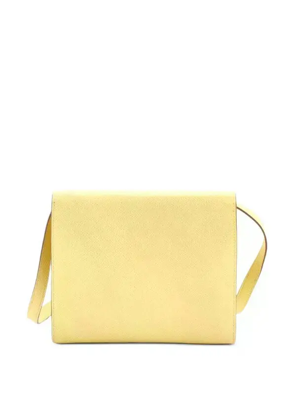 Hermès Clic Wallet On Strap Verso Epsom 16 Crossbody Bag - Yellow