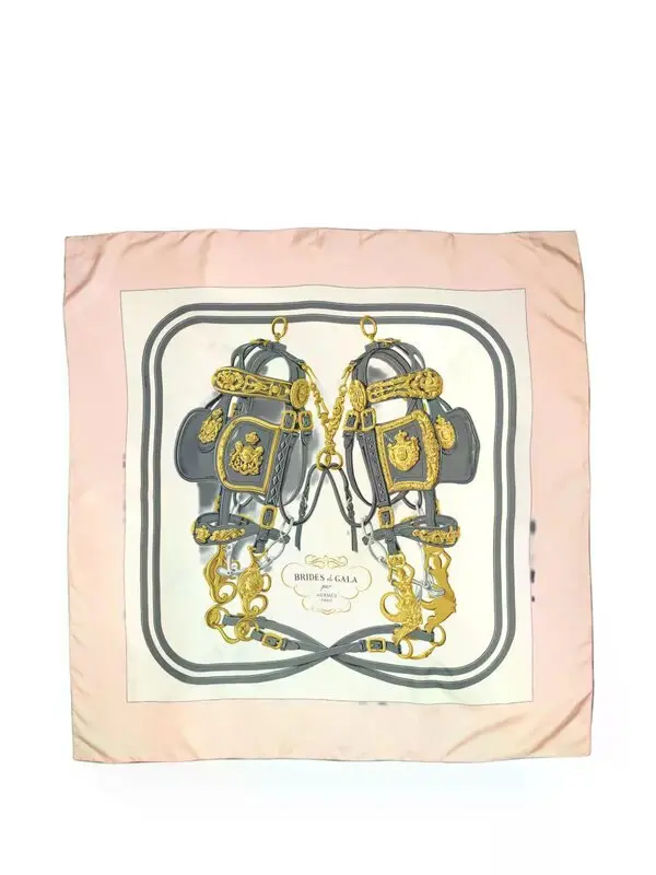 Hermès Brides De Gala Silk Scarf - Pink