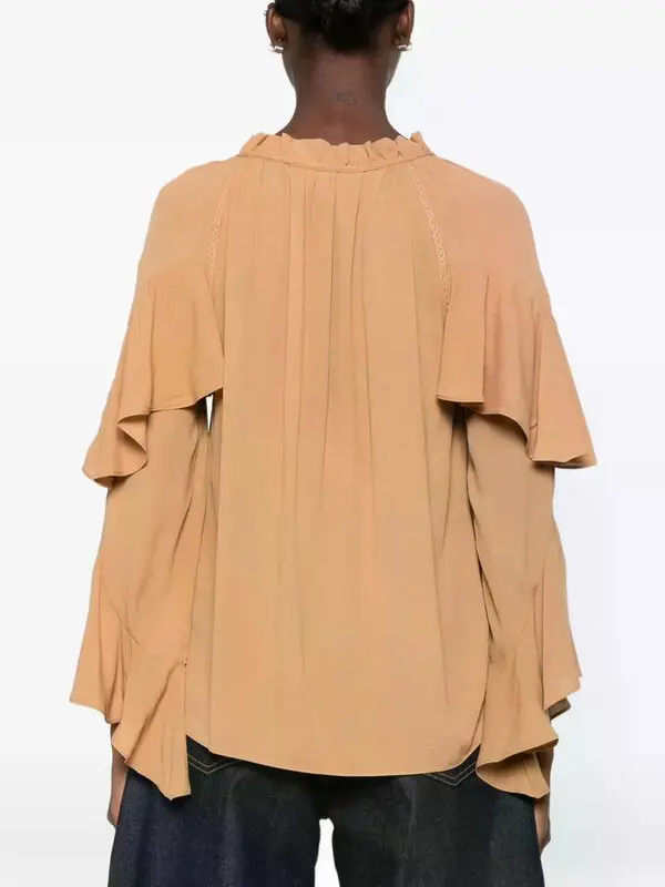 Ba&sh Betty Ruffled Tiered Blouse